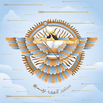 "Ashur" Sticker for Sale by Dingir ENKI | Redbubble