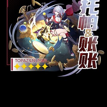 "Topaz & Numby Splash, Honkai: Star Rail" Sticker by Demray | Redbubble