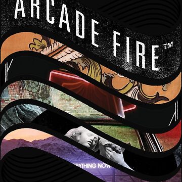 "Arcade Fire - Discography" Sticker for Sale by artnaksh | Redbubble
