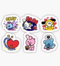 Bt21 Characters Stickers | Redbubble
