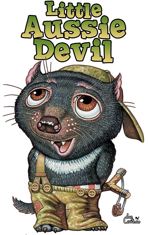 "Little Aussie Devil" by iancoate | Redbubble