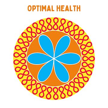 "Optimal Health" Sticker for Sale by LightKeyAcademy | Redbubble