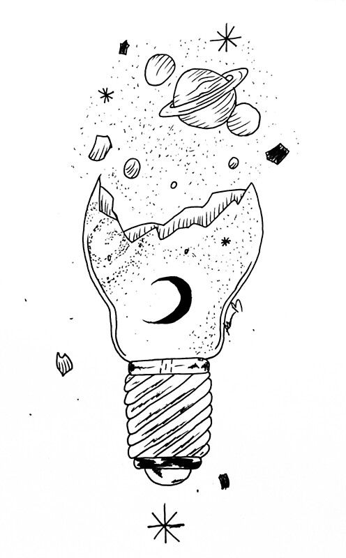 "Space Bulb" by acornfall | Redbubble