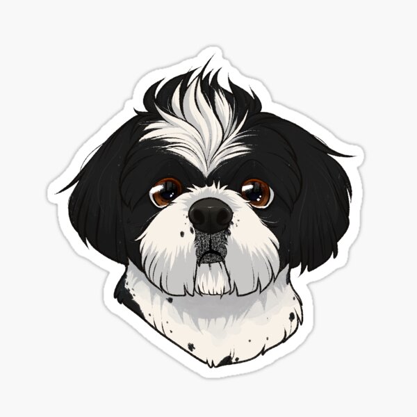 Shih Tzu Stickers | Redbubble