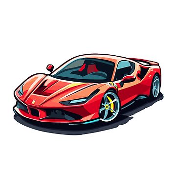 "Ferrari SF90 XX Stradale - Cartoon Design" Sticker for Sale by ...