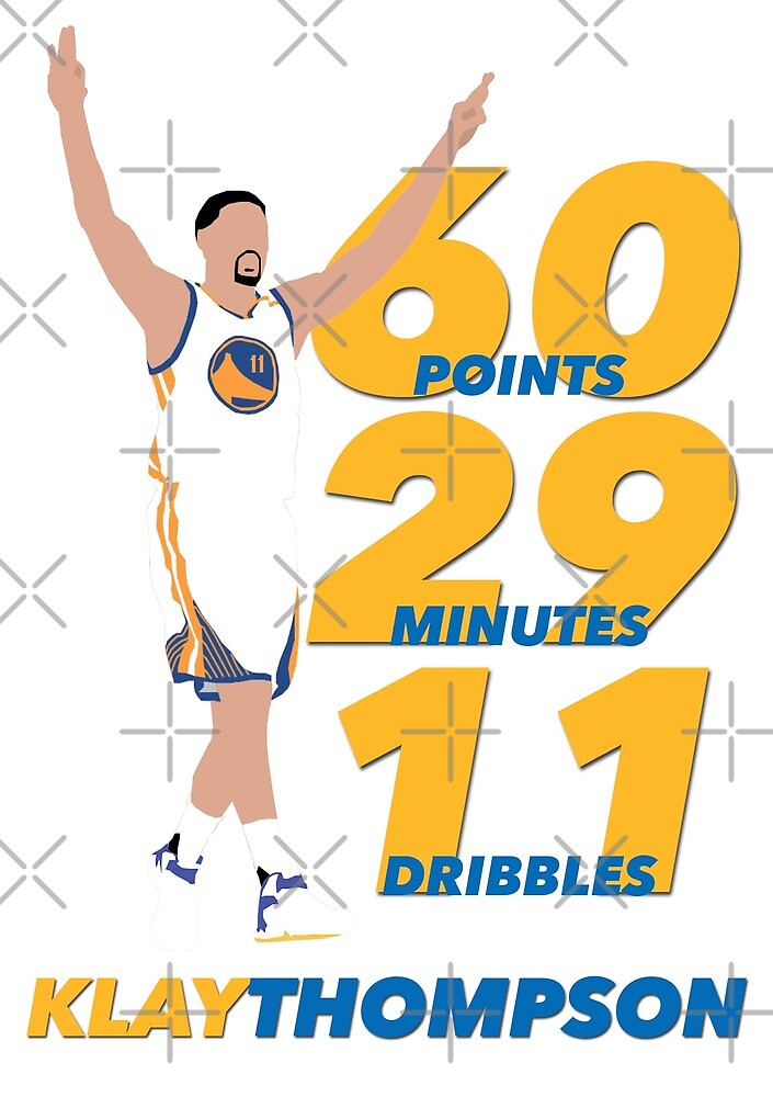 "Klay Thompson 60 points" by nbagradas | Redbubble