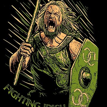 "Fighting Irish" Sticker for Sale by McCaffreyCrafts | Redbubble