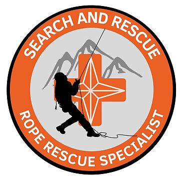 "Rope Rescue Search and Rescue Unit Badge / Patch [Safety - SAR Orange ...