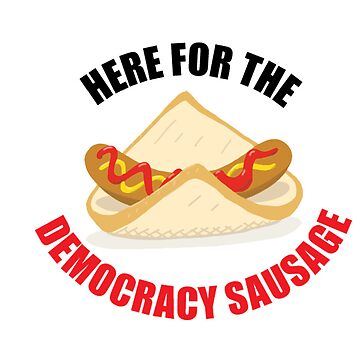 "Democracy Sausage" Sticker for Sale by MerndaAvenue | Redbubble