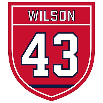 "Wilson #43 emblem" Sticker for Sale by Tarroi | Redbubble