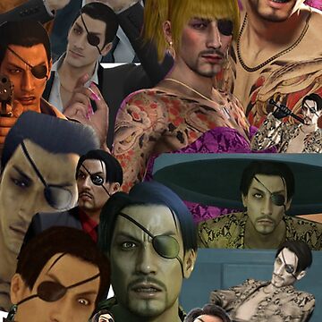 "Majima Everywhere" Sticker for Sale by LadyStardust73 | Redbubble