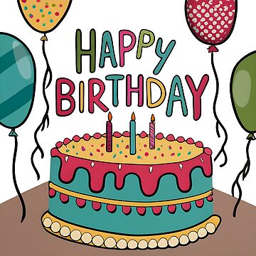 "Happy Birthday , hbd" Sticker for Sale by ratchawoot | Redbubble