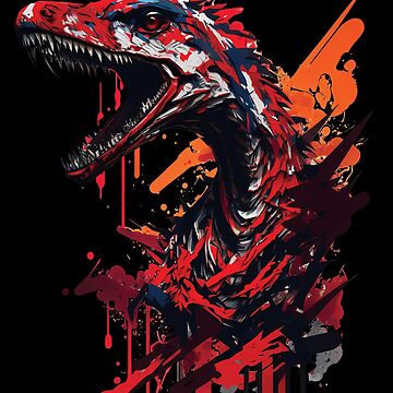 "Velociraptor, a pack-hunting behavior dinosaur" Sticker for Sale by ...