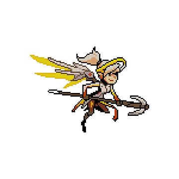 "Mercy pixel spray" Sticker for Sale by Natsuki1344 | Redbubble