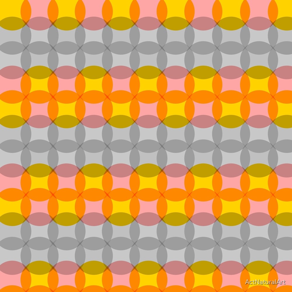 "70s Retro Bubbles" by ActNaturalArt | Redbubble