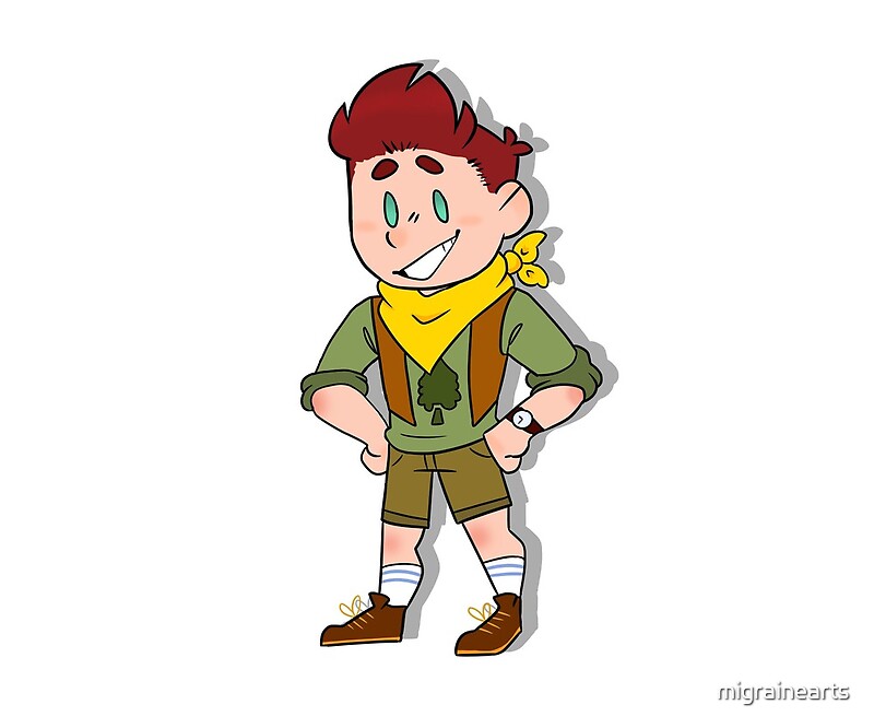 "David - Camp Camp (Chibi)" by migrainearts | Redbubble