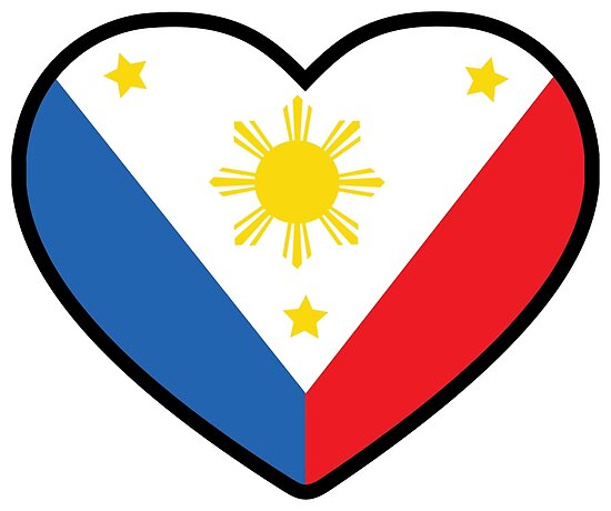 "Filipino Flag Heart" Poster by OhBoyLoveIt | Redbubble