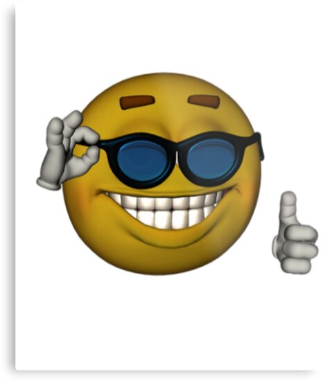 "Smiley-Gesicht Sonnenbrille Daumen hoch Emoji Meme Gesicht ...