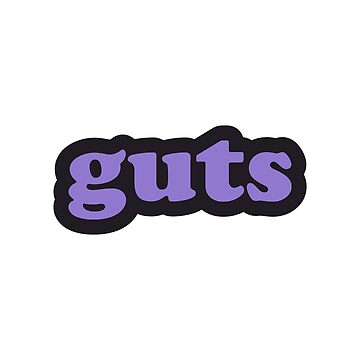 "guts" Sticker for Sale by Aesthetic Crew | Redbubble