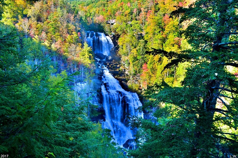 "Upper Whitewater Falls North Carolina" by LisaWootenPhoto | Redbubble