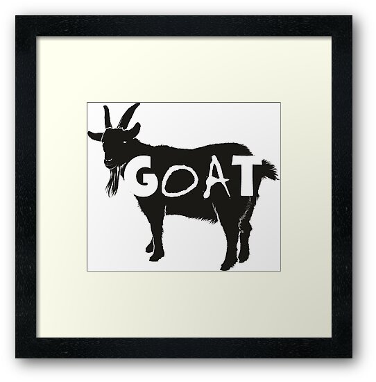 "Goat's The Word" Framed Art Print by angelpainjel | Redbubble
