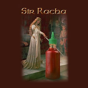 "Sir Racha - Sriracha Sauce " Sticker for Sale by snazzyseagull | Redbubble