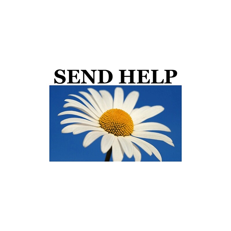"send help flower tshirt" by maddy muir | Redbubble