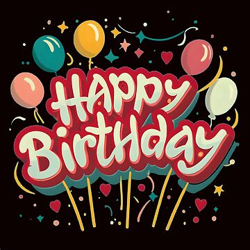 "Happy Birthday ,hbd" Sticker for Sale by ratchawoot | Redbubble