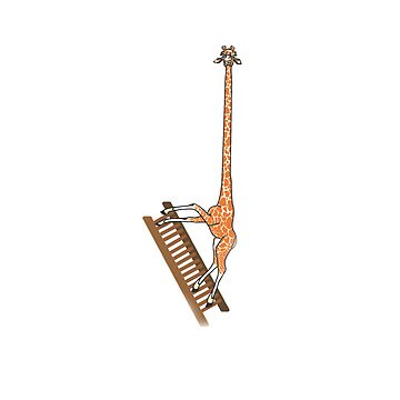 "Giraffe on a Ladder" Sticker for Sale by ScooterDoodles | Redbubble