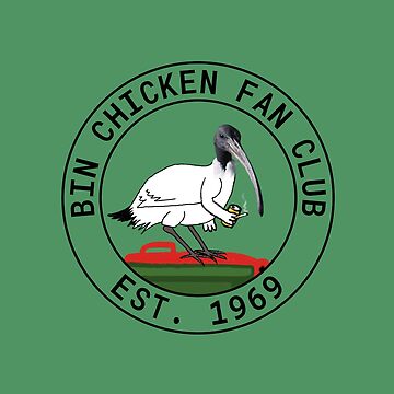 "Bin Chicken Fan Club" Sticker for Sale by Rob Price | Redbubble