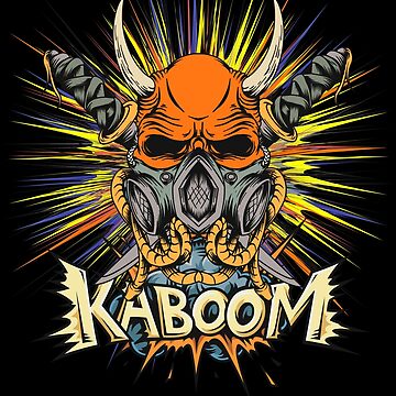"Apocalyptic samurai - Colorful Kaboom" Sticker for Sale by ...