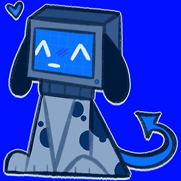 "Computer Doggy" Sticker for Sale by ClawedClown | Redbubble