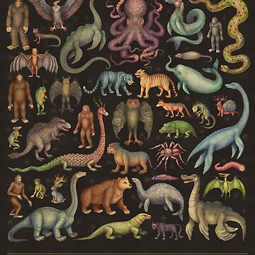 "Cryptid Creatures of the World" Poster for Sale by Vlad Stankovic ...