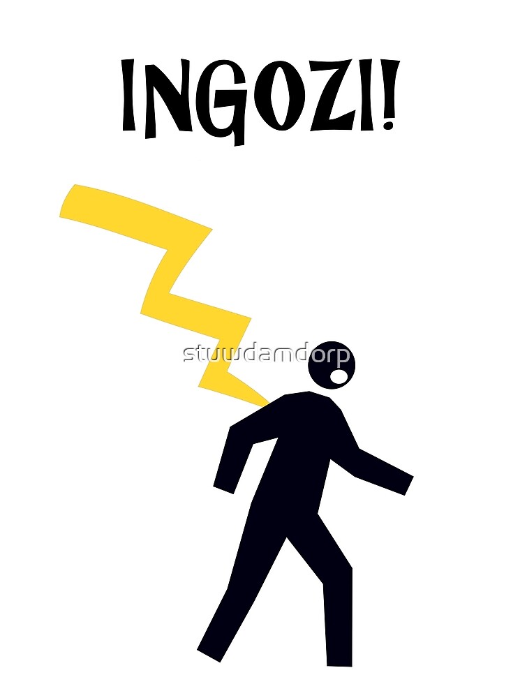 "electricity danger. Ingozi - Zulu/Xhosa" by stuwdamdorp | Redbubble