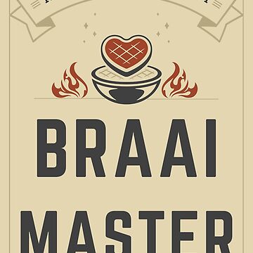 "Braai Master " Sticker for Sale by BraaiMaster | Redbubble