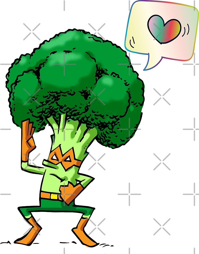 "Broccoli Ninja Foodie Mixed Martial Arts MMA Superhero" by ProjectX23 ...