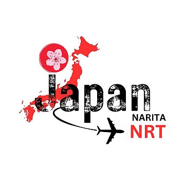 "Japan NRT Airport Code" Sticker for Sale by Chiefnishnash | Redbubble
