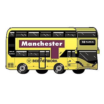 "Manchester Transport for Greater Manchester (TfGM) Bee Network yellow ...
