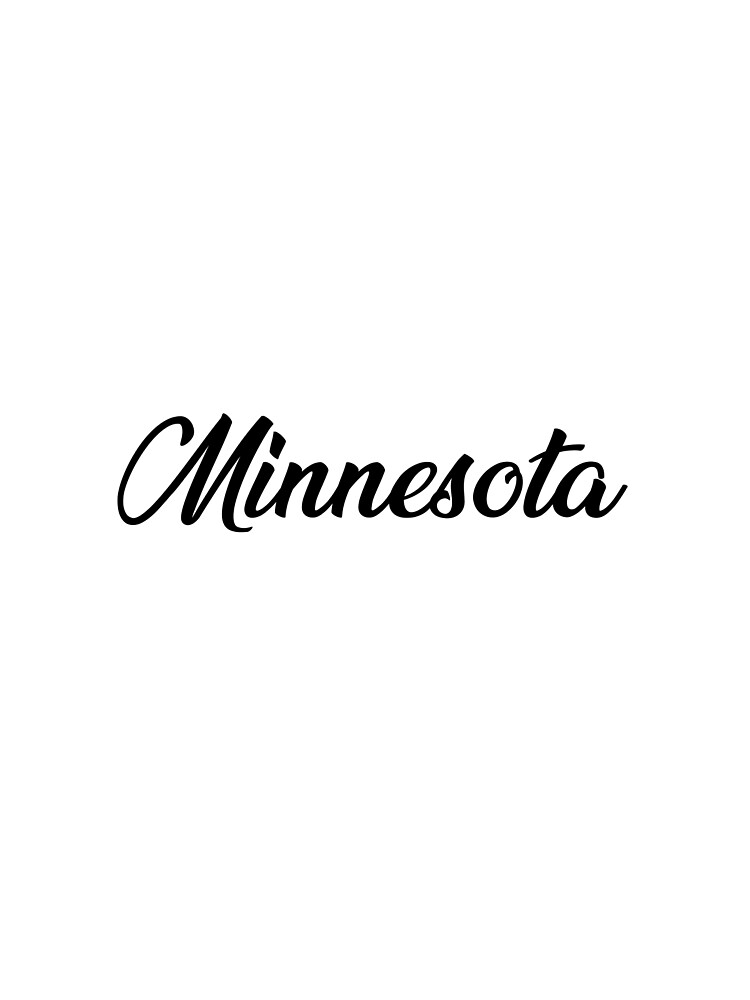 "Minnesota - Calligraphy " by BohemianDesignz | Redbubble