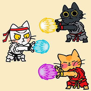 "Kung Fu Kittens : Cat Karate Crew" Sticker for Sale by ImaginarStore ...