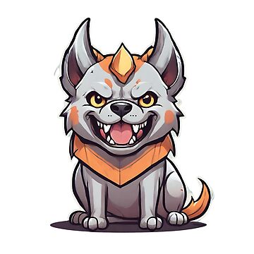 "Cute Evil Dog" Sticker for Sale by MenanderShop | Redbubble