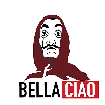 "Money Heist Bella Ciao" Sticker for Sale by Maliniak | Redbubble