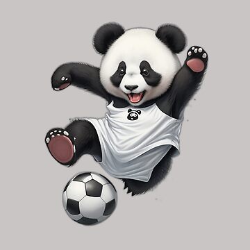 "Panda Playing Football | Sporty Animals" Sticker for Sale by ...