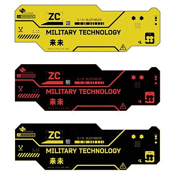 "Sci-Fi Cyberpunk Experimental Military Technology Decals Vol. 06 ...