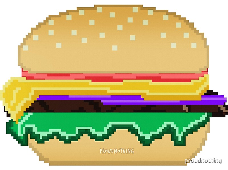 "Bit Burger " by proudnothing | Redbubble