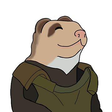 "Tactical Ferret" Sticker for Sale by MoodyMullen | Redbubble