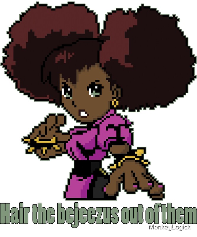 "Hair the bejeezus out of them" by MonkeyLogick | Redbubble