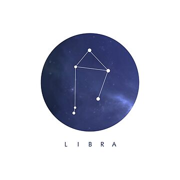 "Libra Constellation" Sticker for Sale by cl0thespin | Redbubble