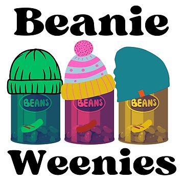"Beenie Weenies in Cool Beanies" Sticker for Sale by FriedHoneybee ...
