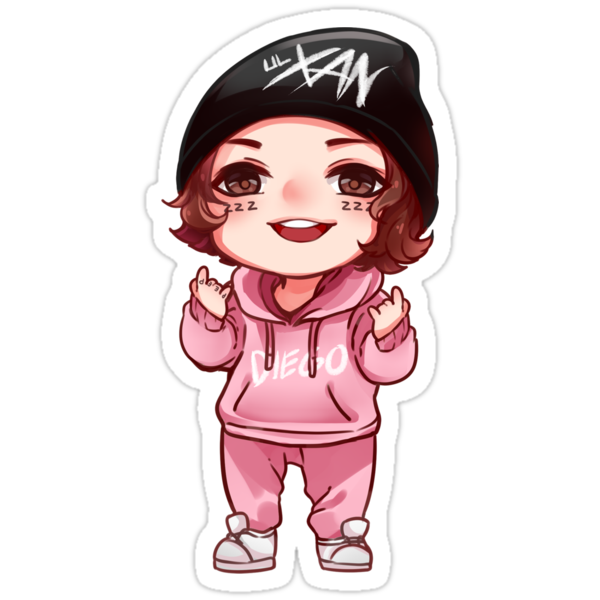 Pegatinas «chibi Xan Lil Xan De Hiphop2wavey Redbubble